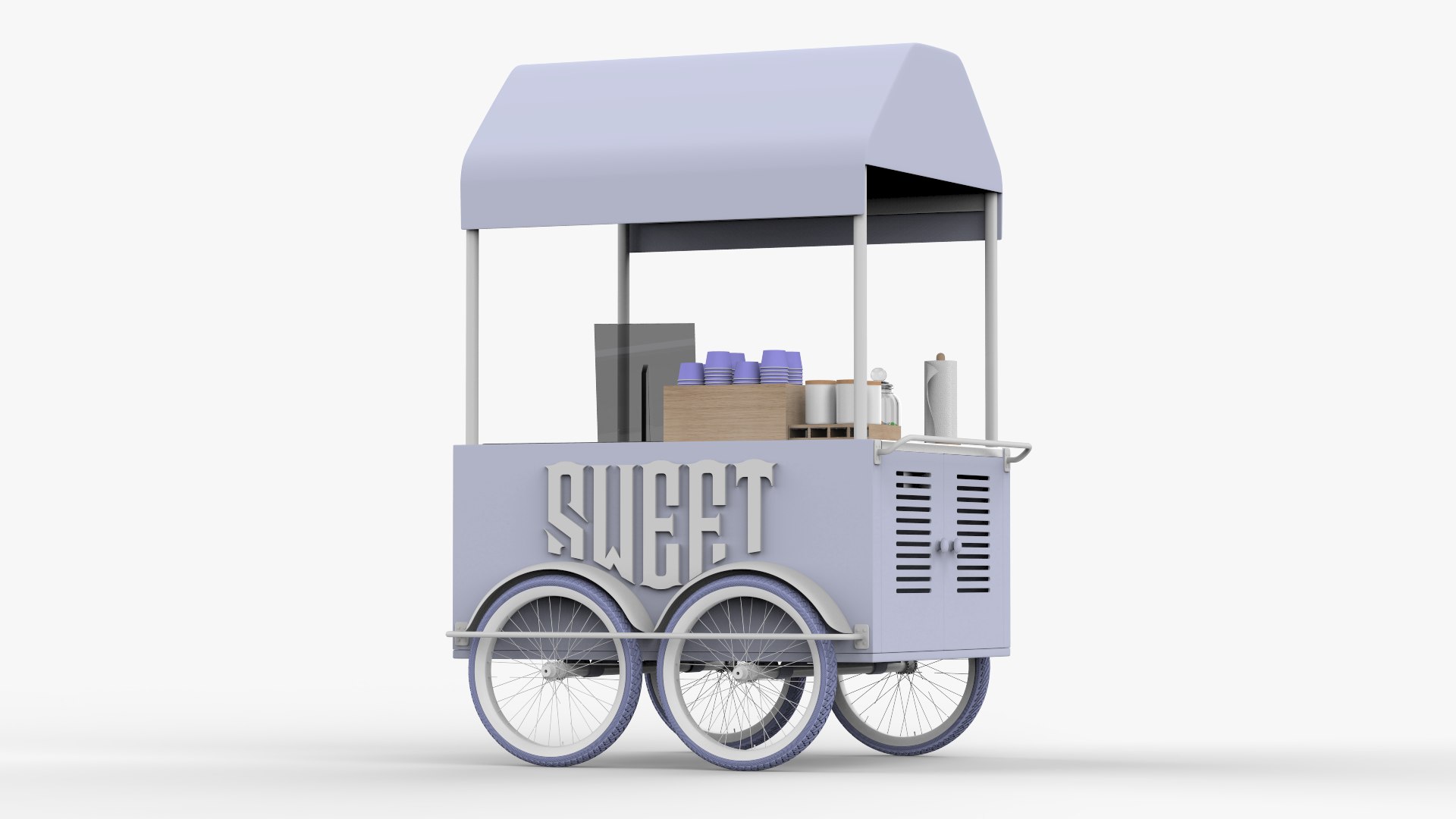 3D Fantasy Sweet Cart Model - TurboSquid 2260464