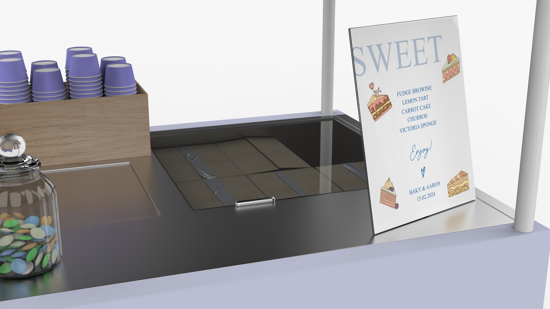 3D Fantasy Sweet Cart Model - TurboSquid 2260464