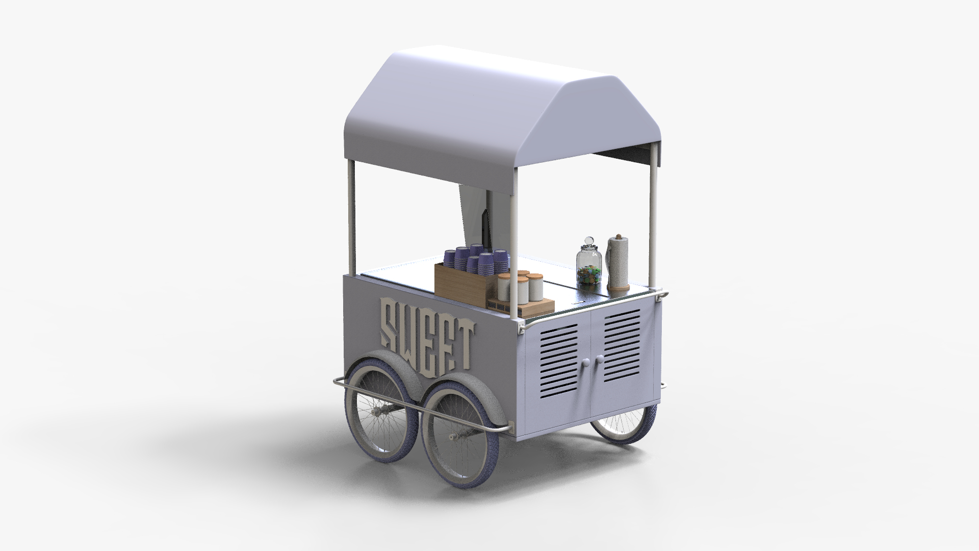 3D Fantasy Sweet Cart Model - TurboSquid 2260464
