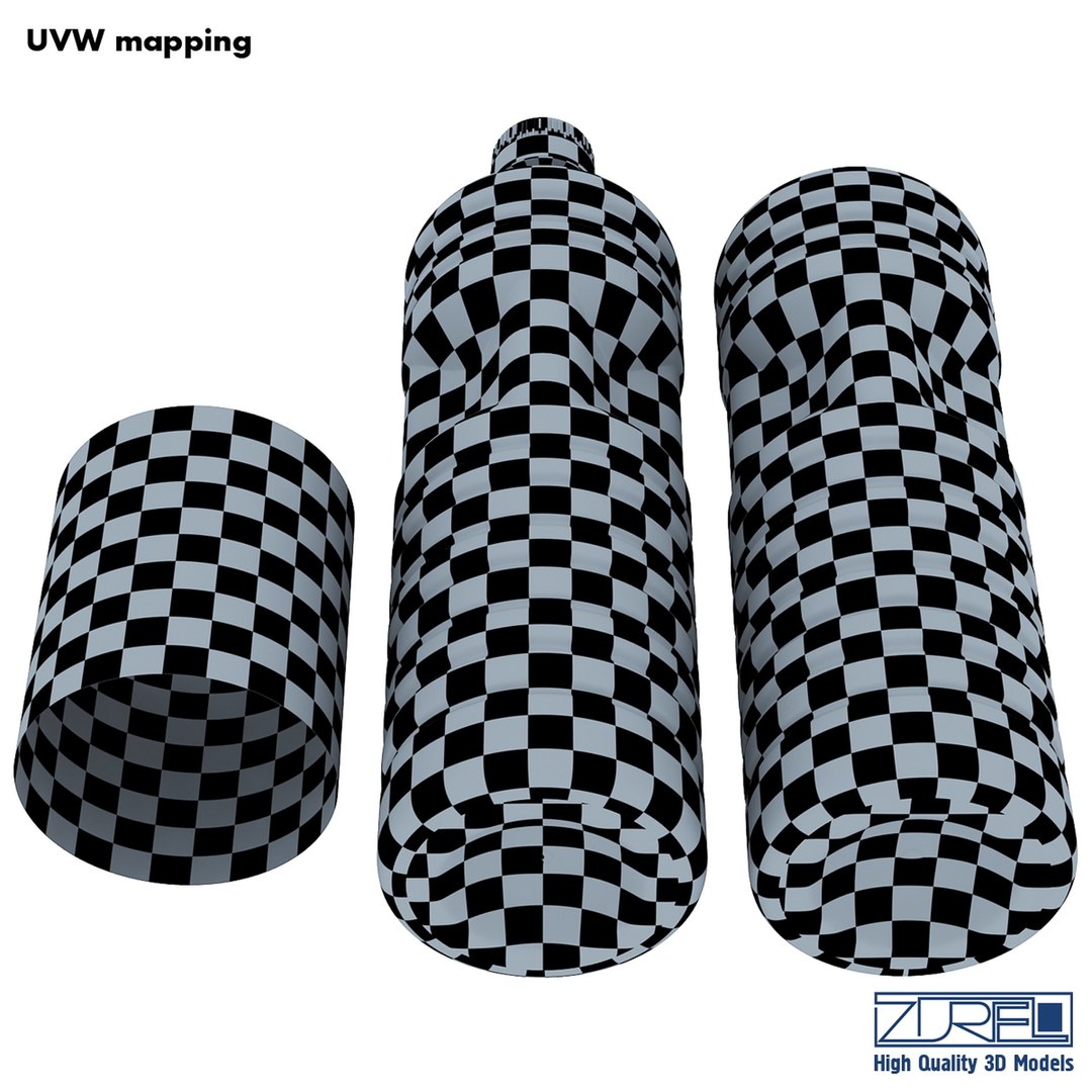 3d Model Oil Bottle 1 Liter