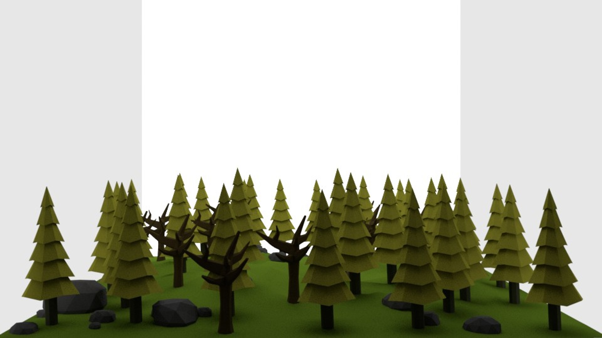 3d Blender Forest Model