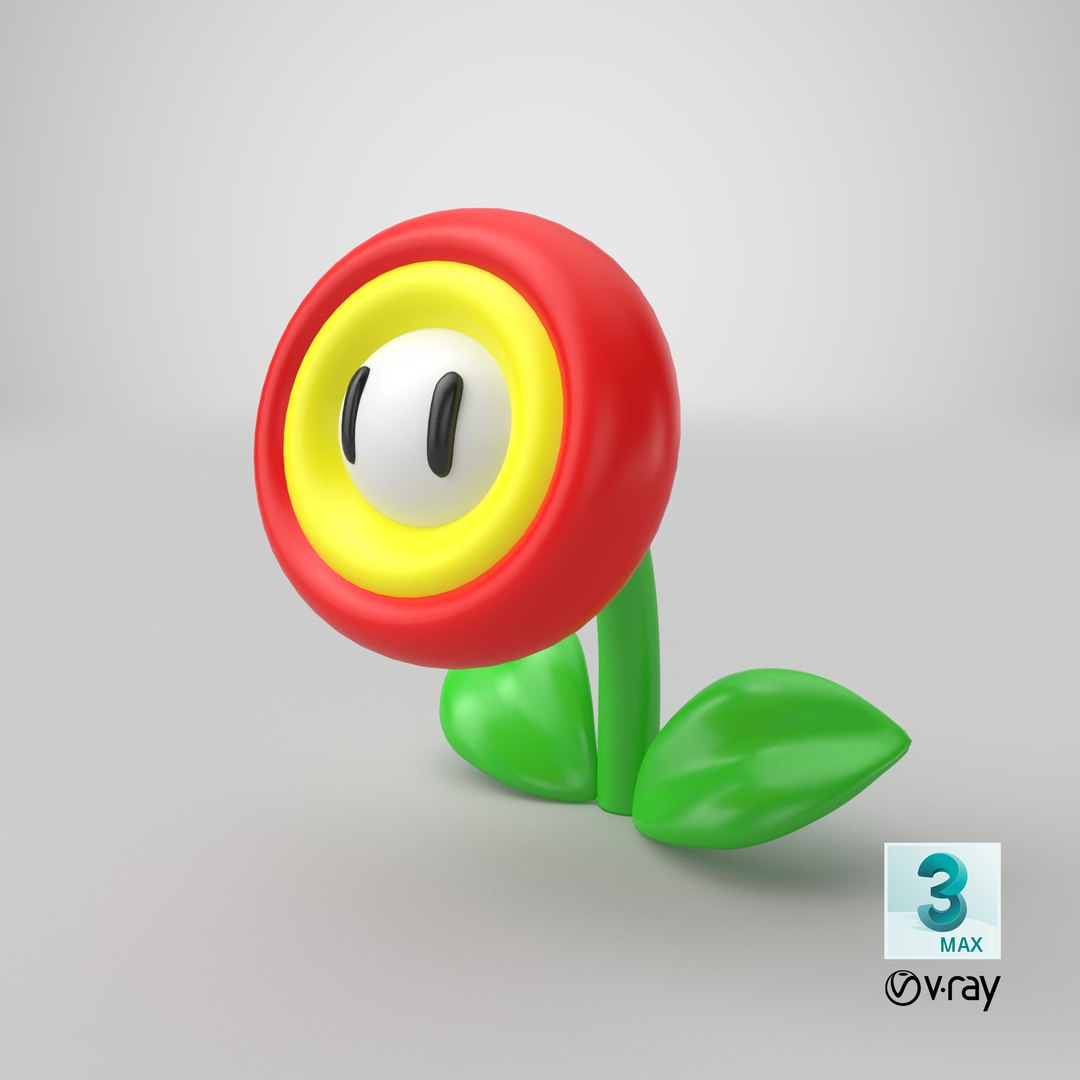 Super Mario Flower 3D Model - TurboSquid 1565149