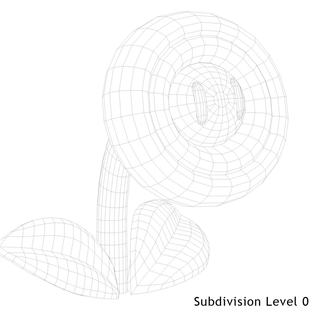 Super Mario Flower 3D Model - TurboSquid 1565149