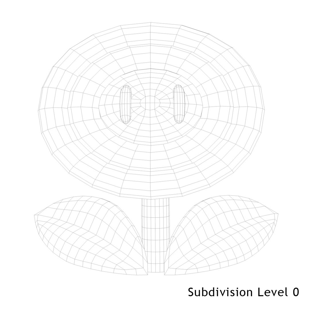 Super Mario Flower 3D Model - TurboSquid 1565149