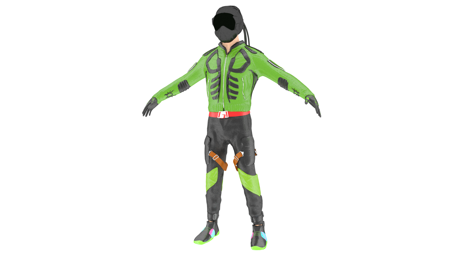 3D Cyberpunk Bounty Hunter - TurboSquid 1460165
