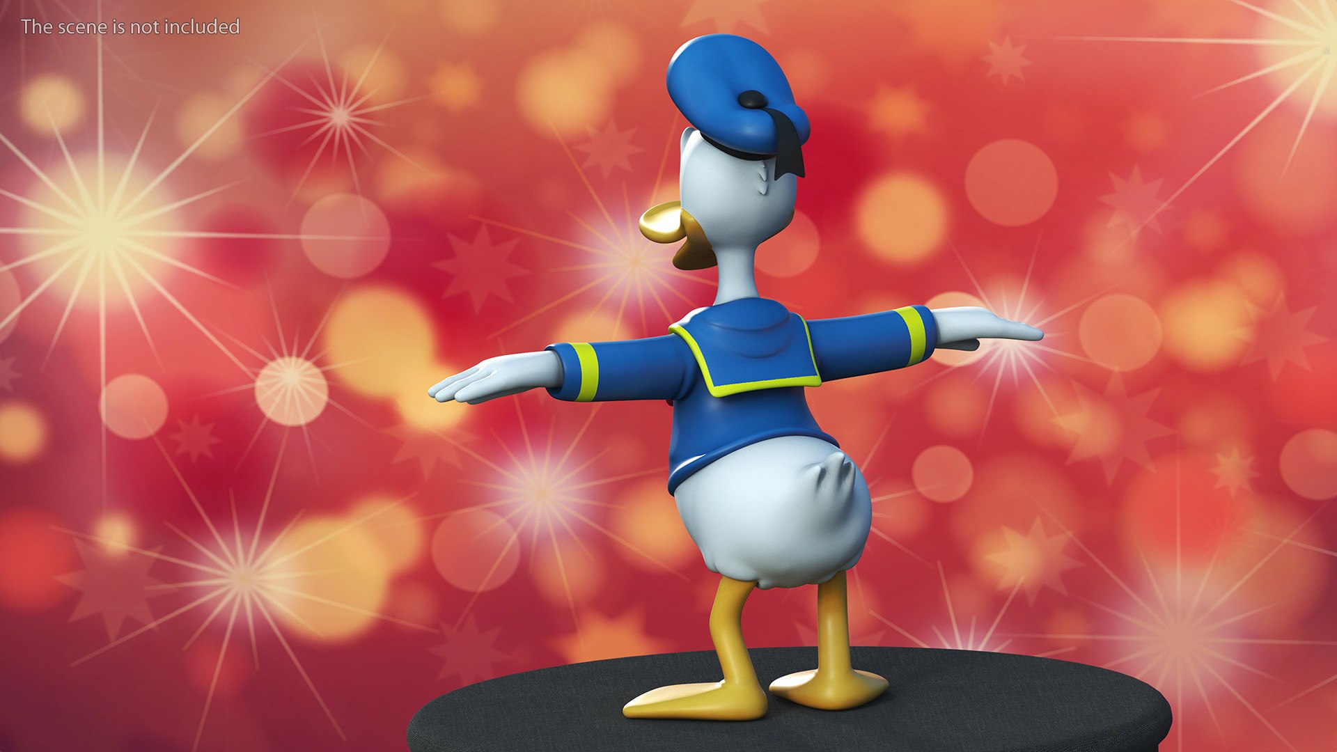 Donald Duck Character T-Pose 3D Model - TurboSquid 2107195