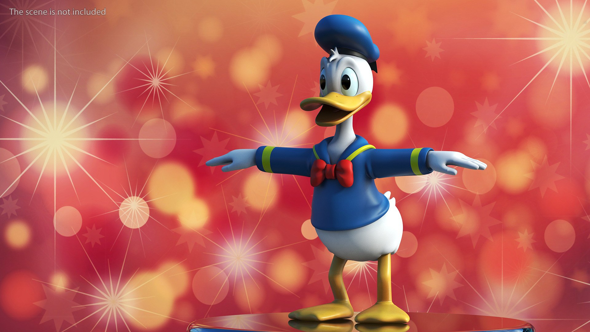 Donald Duck Character T-Pose 3D Model - TurboSquid 2107195