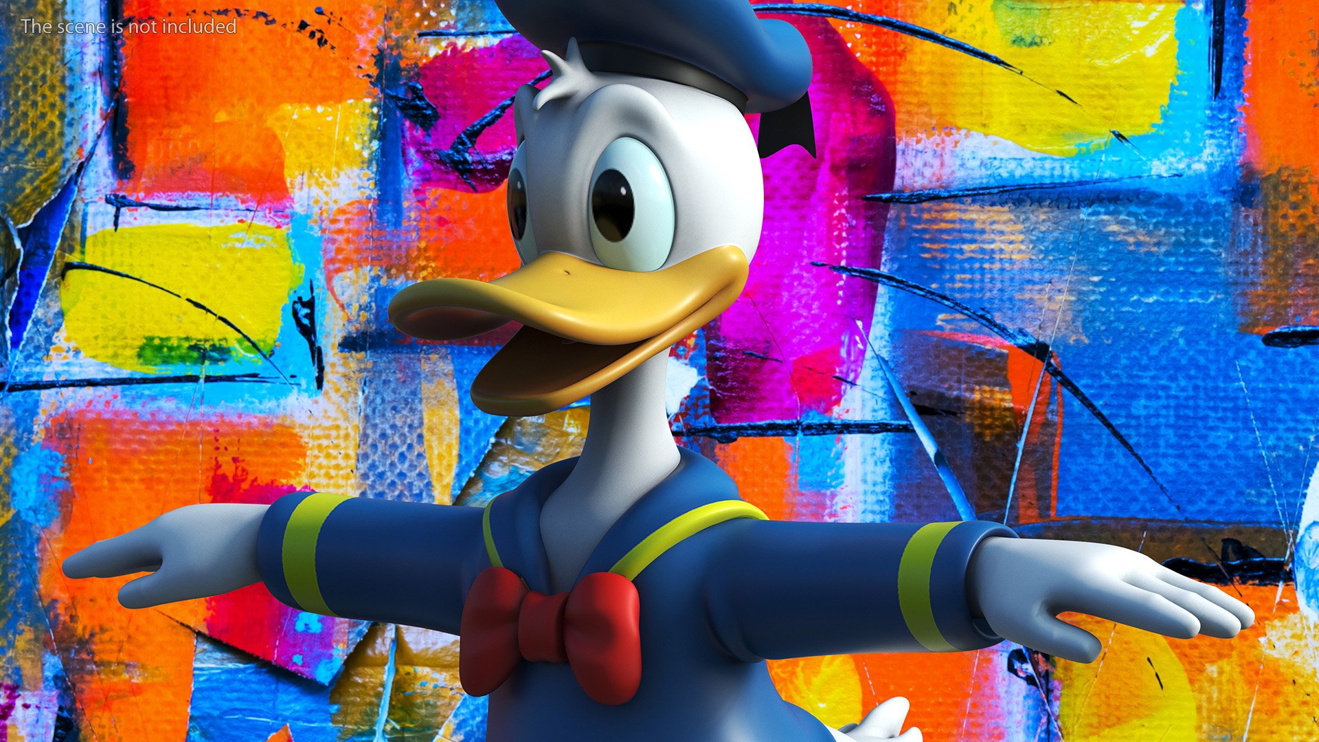 Donald Duck Character T-Pose 3D Model - TurboSquid 2107195