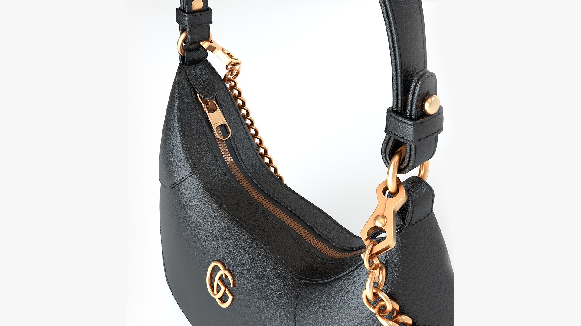 3D The GUCCI Ladies Leather Handbag Model - TurboSquid 2147689