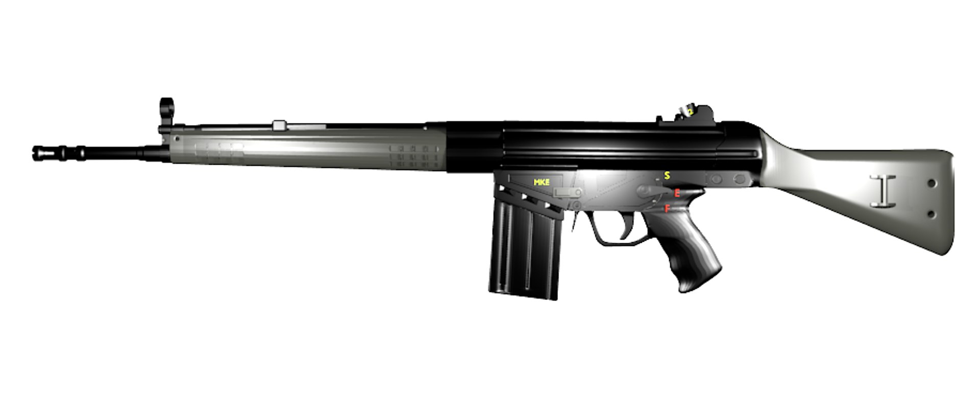 G3 Infantry Rifle 3d Obj