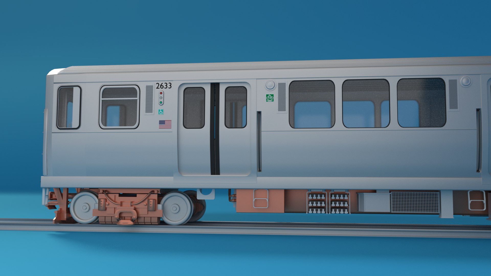 3D Chicago L Subway Train - TurboSquid 1276969
