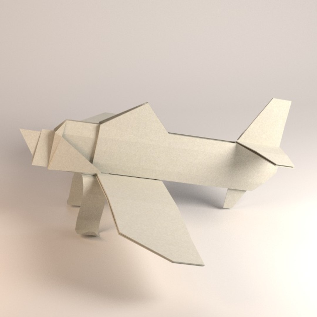 3d Paper Plane Model