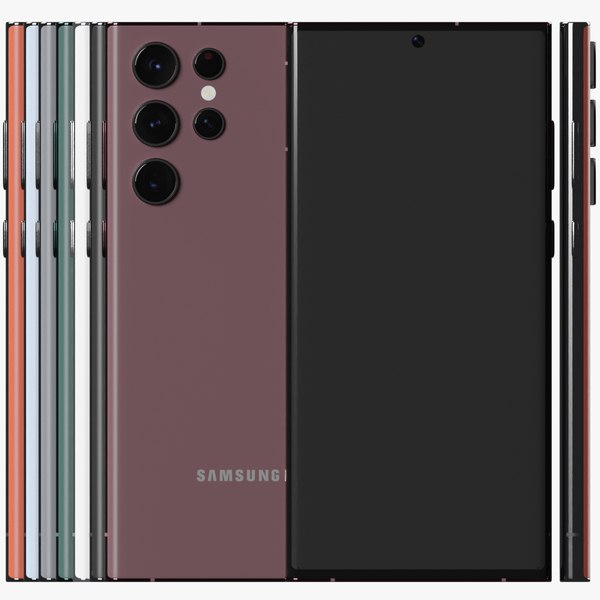 modelo 3d Samsung Galaxy S22 Ultra and SPen All Colors Smartphone ...