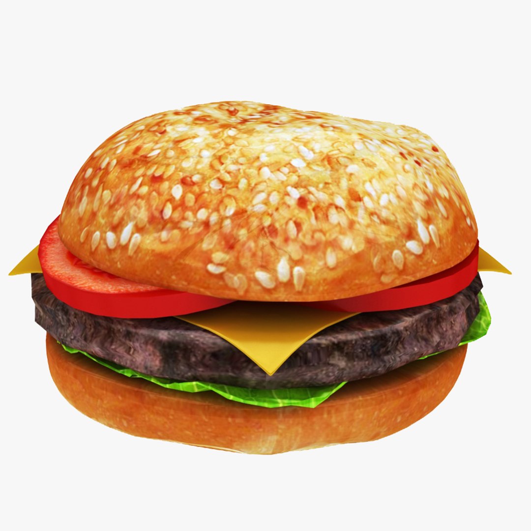 Hamburger burger model - TurboSquid 1678634