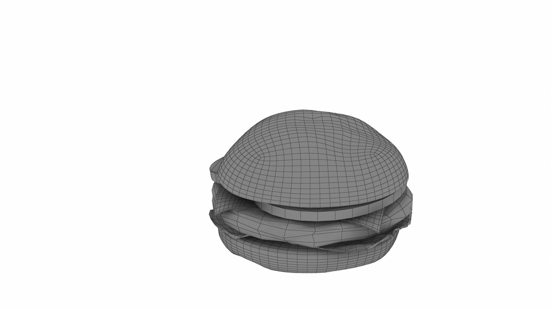 Hamburger burger model - TurboSquid 1678634