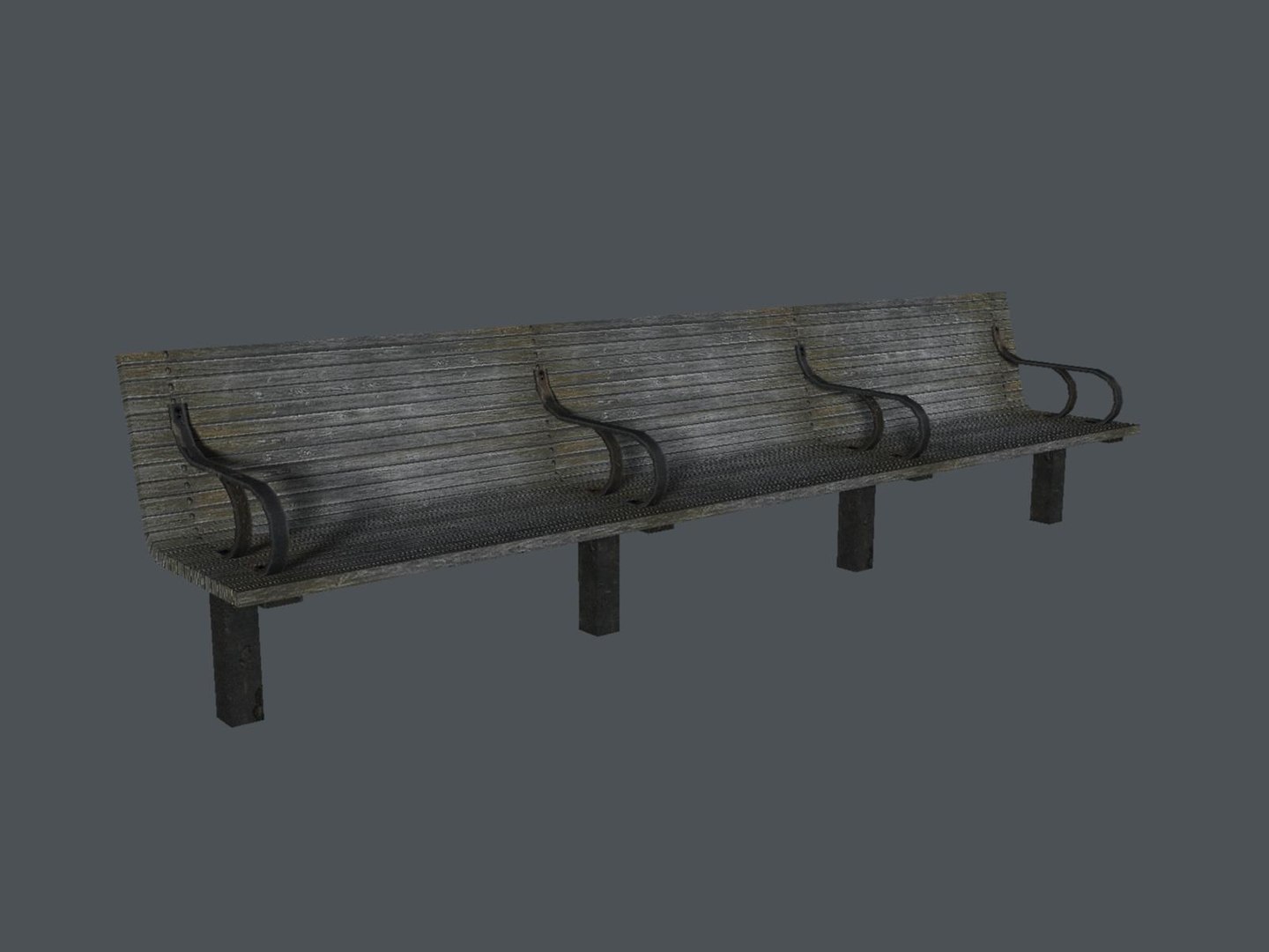 pack benches 3d model