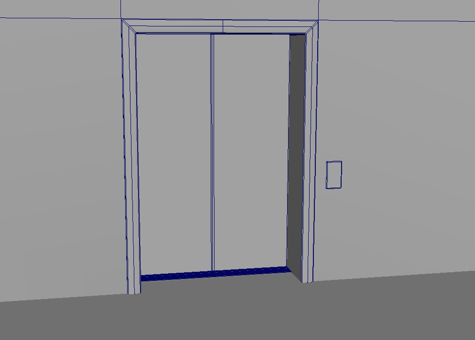 3d Model Elevator Doors