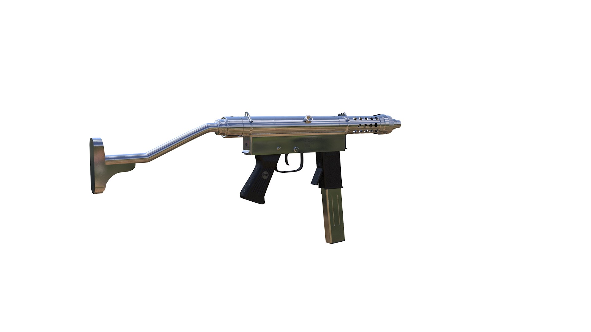 Submachine Mekanika Uru 9mm 3D Model - TurboSquid 2062728