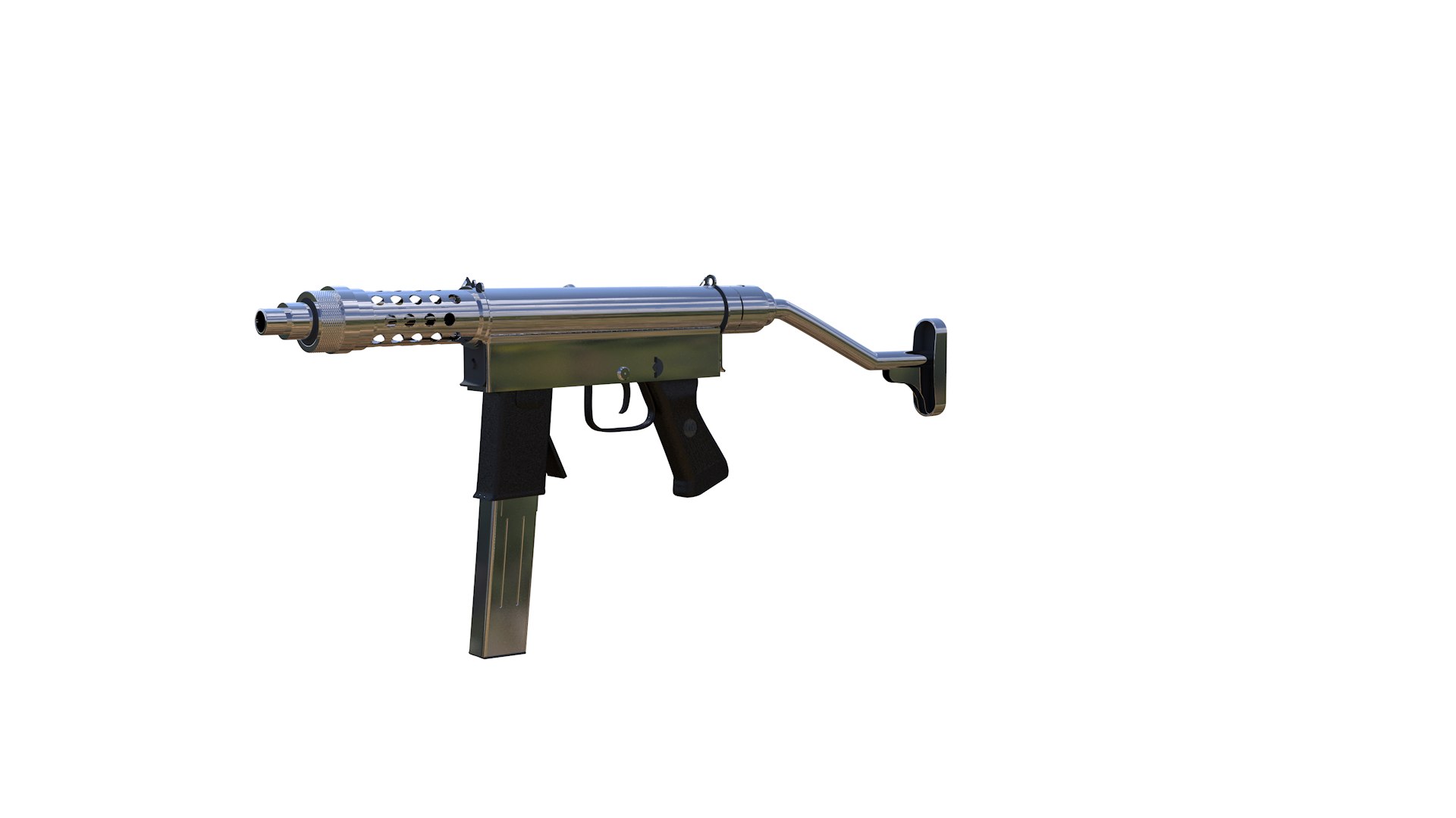 Submachine Mekanika Uru 9mm 3D Model - TurboSquid 2062728