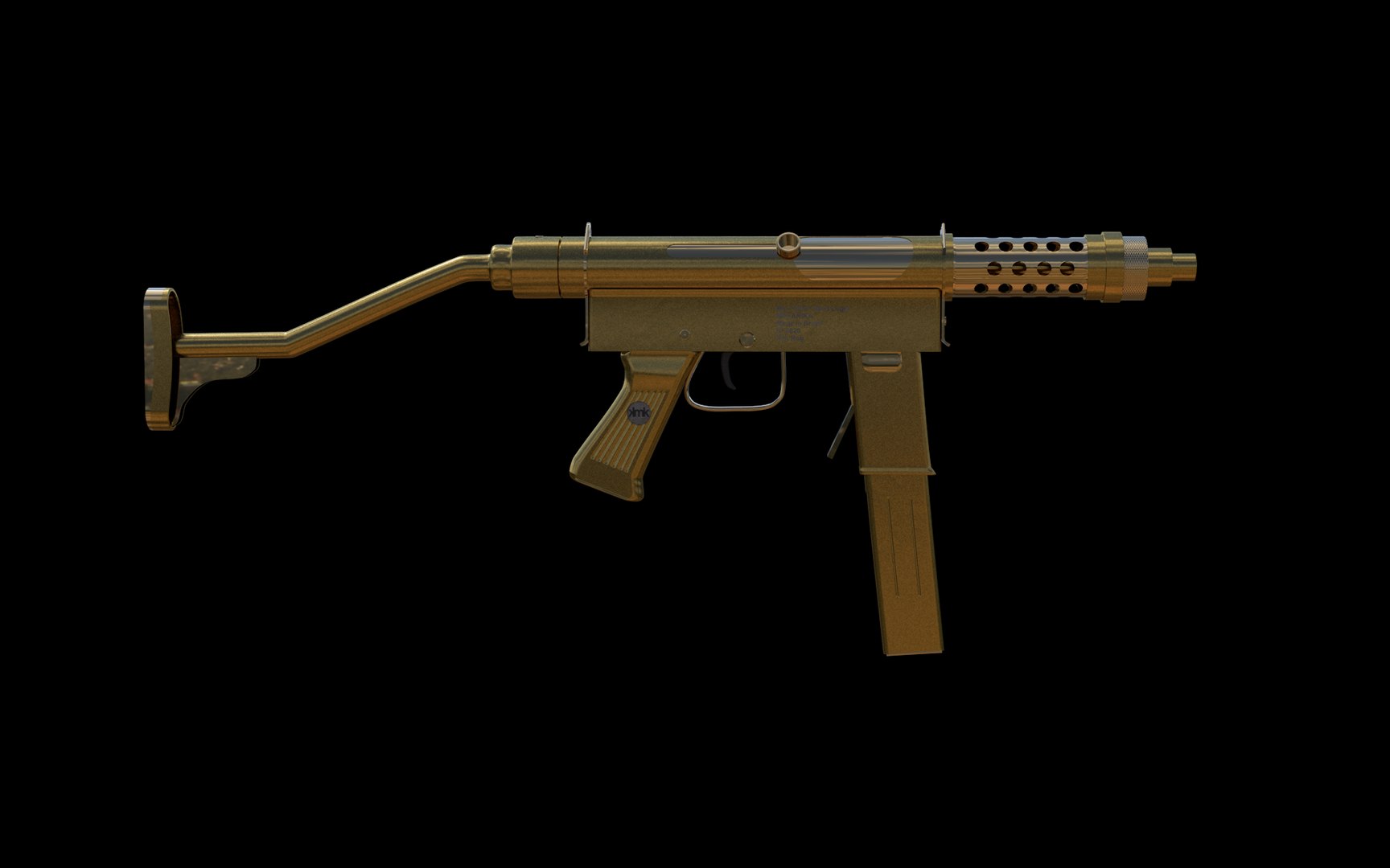 Submachine Mekanika Uru 9mm 3D Model - TurboSquid 2062728