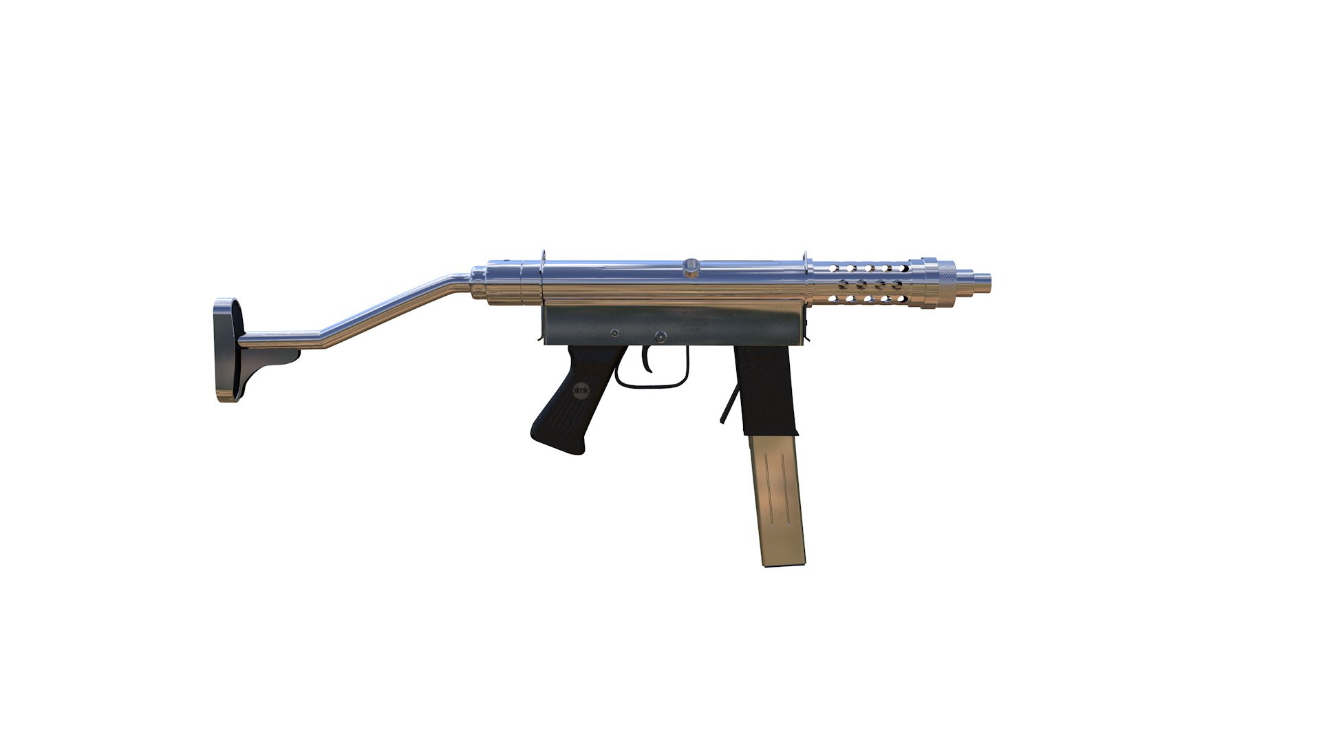 Submachine Mekanika Uru 9mm 3D Model - TurboSquid 2062728