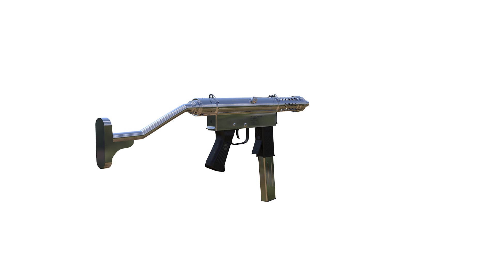 Submachine Mekanika Uru 9mm 3D Model - TurboSquid 2062728