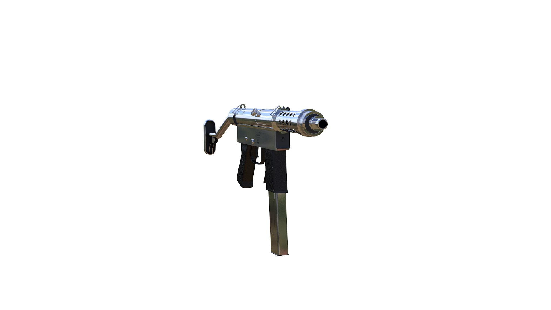 Submachine Mekanika Uru 9mm 3D Model - TurboSquid 2062728