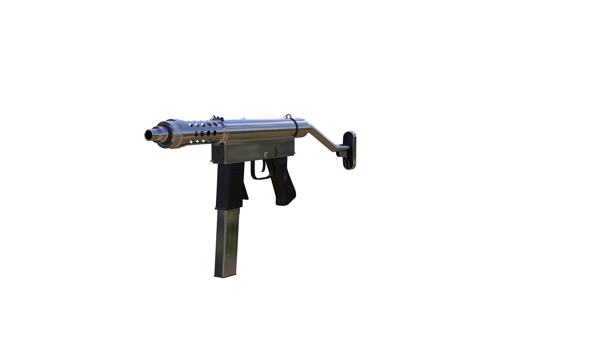 Submachine Mekanika Uru 9mm 3D Model - TurboSquid 2062728