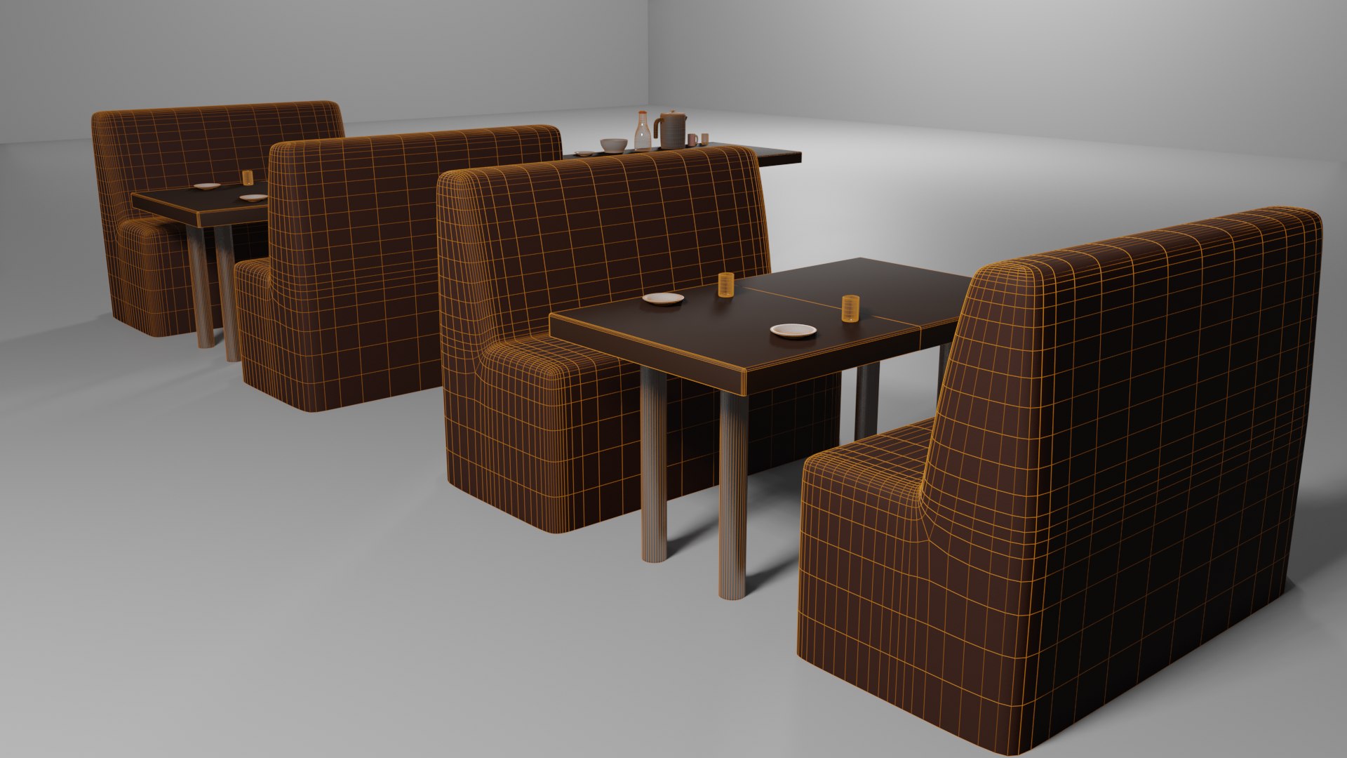 Cafe assets 3D model - TurboSquid 1567537