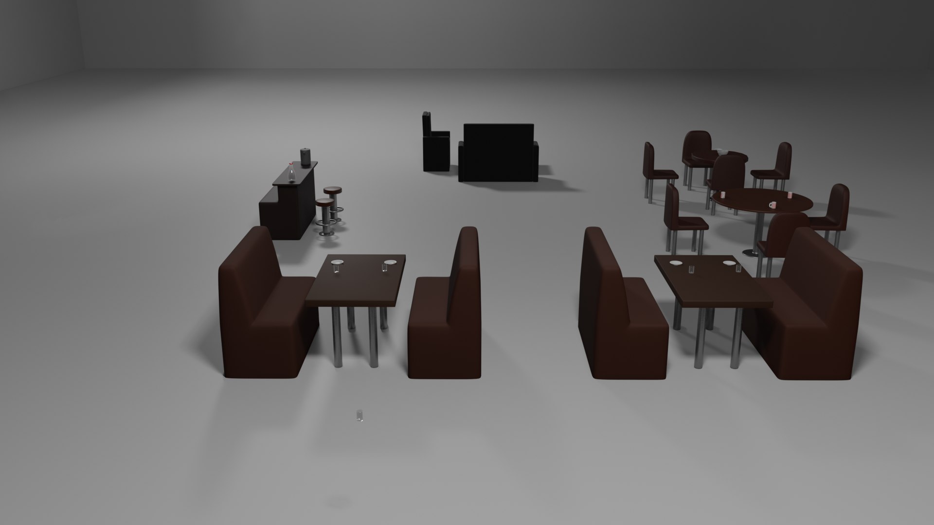 Cafe assets 3D model - TurboSquid 1567537