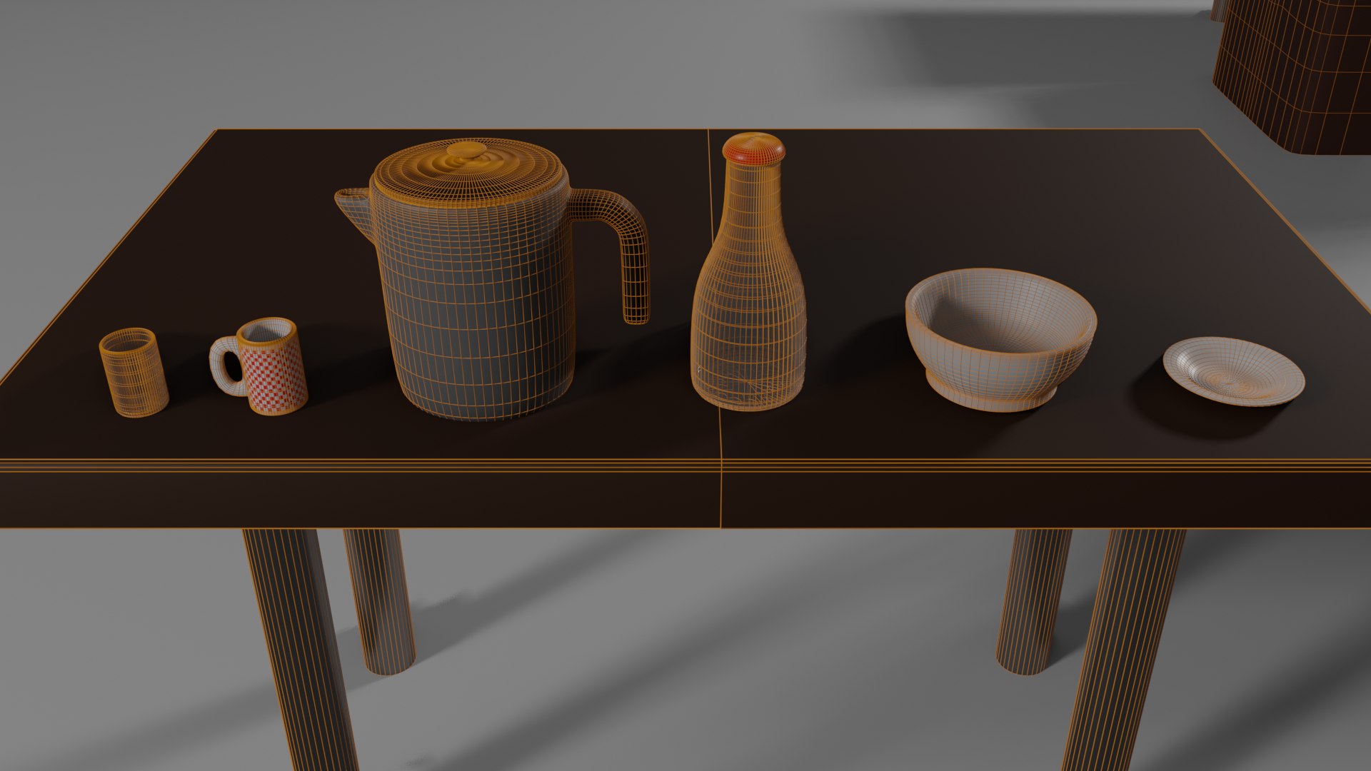 Cafe assets 3D model - TurboSquid 1567537