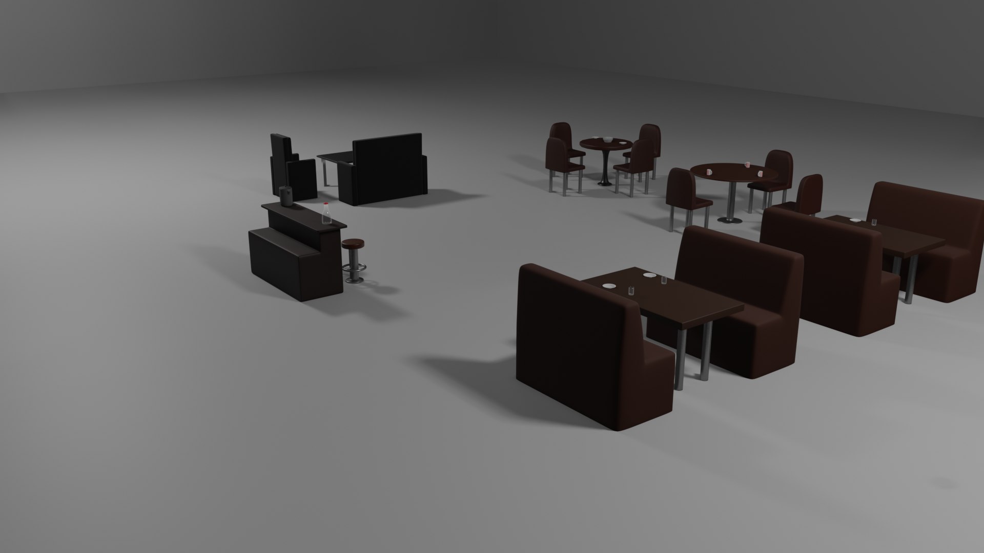 Cafe assets 3D model - TurboSquid 1567537