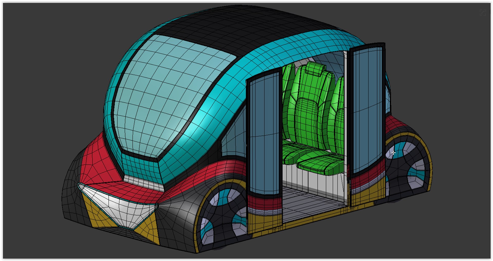 3D Autonomous Minibus Model - TurboSquid 1410229