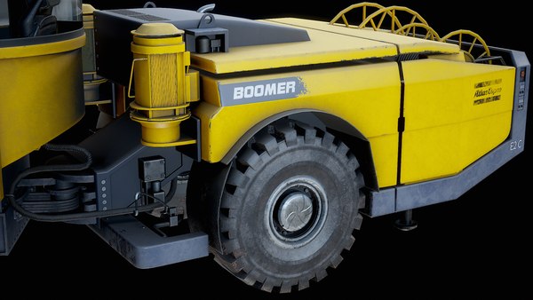 modelo 3d Plataforma de perforación subterránea Atlas Copco Boomer E2 C ...