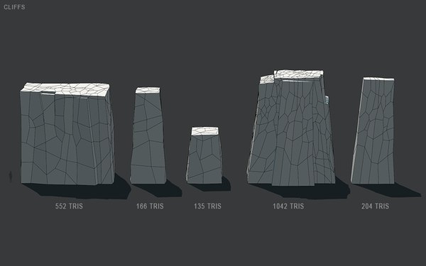 3D stylized cliffs model - TurboSquid 1202907