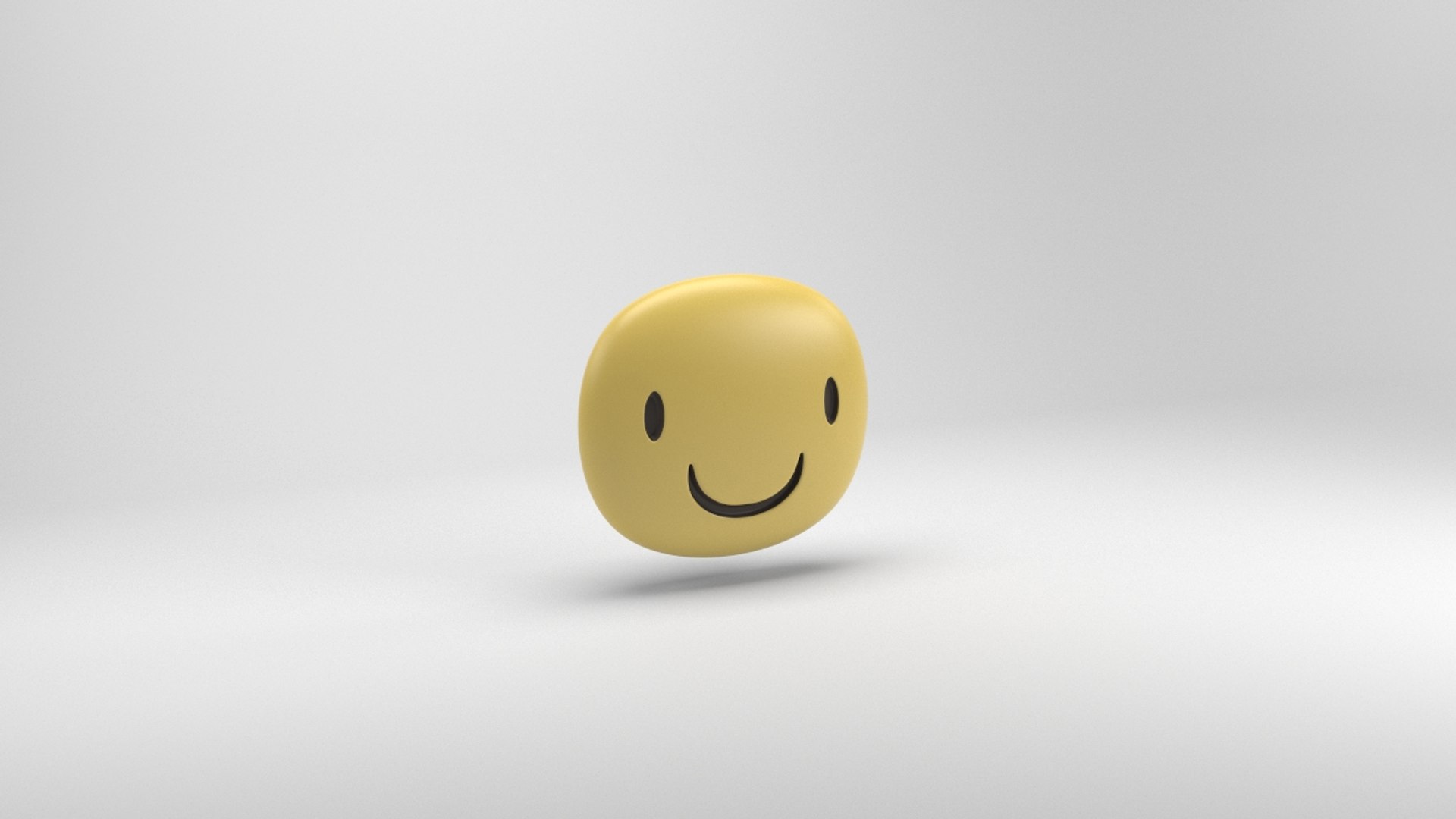 Facebook smiling sticker 3D model - TurboSquid 1293013