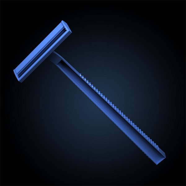 razorblade 3d model