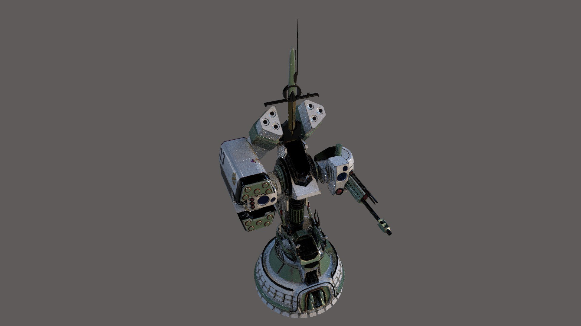 Defender Turret model - TurboSquid 2020815