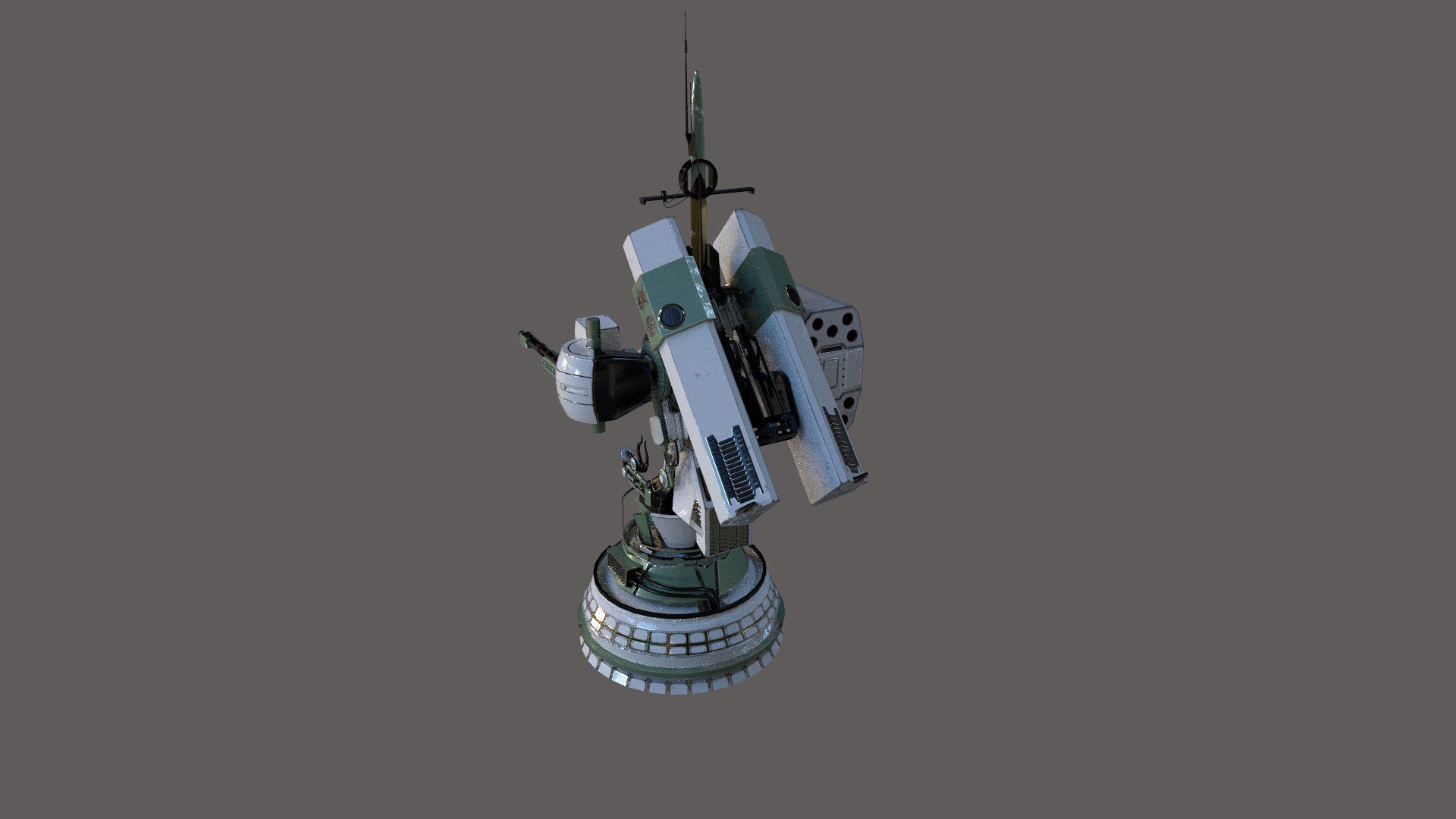 Defender Turret model - TurboSquid 2020815