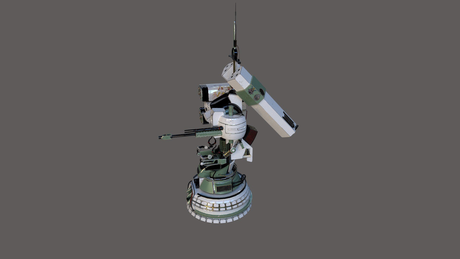 Defender Turret model - TurboSquid 2020815