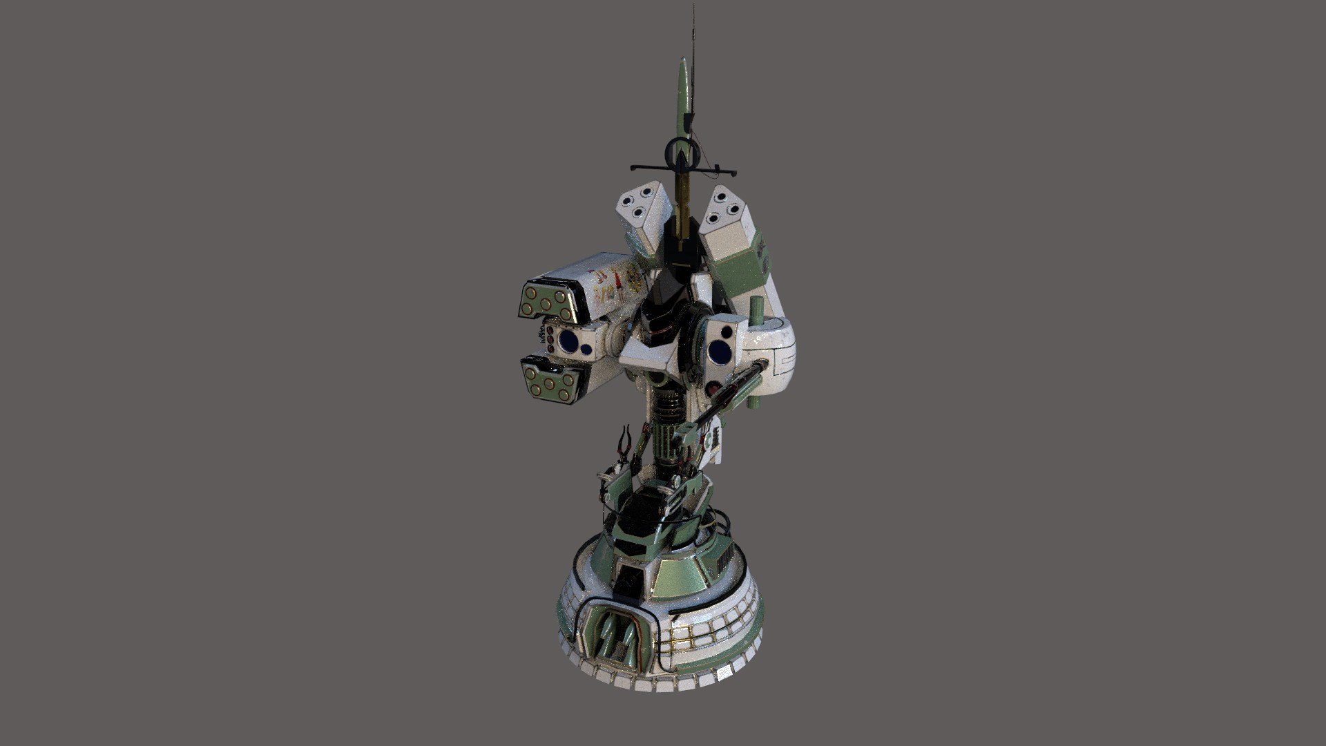 Defender Turret model - TurboSquid 2020815