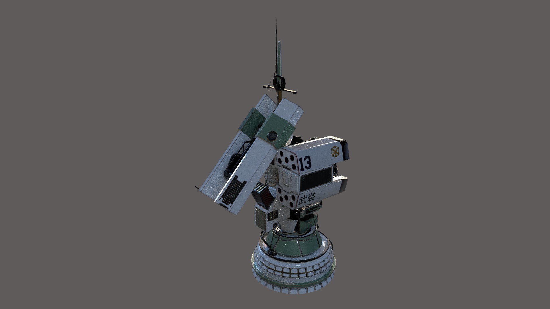Defender Turret model - TurboSquid 2020815