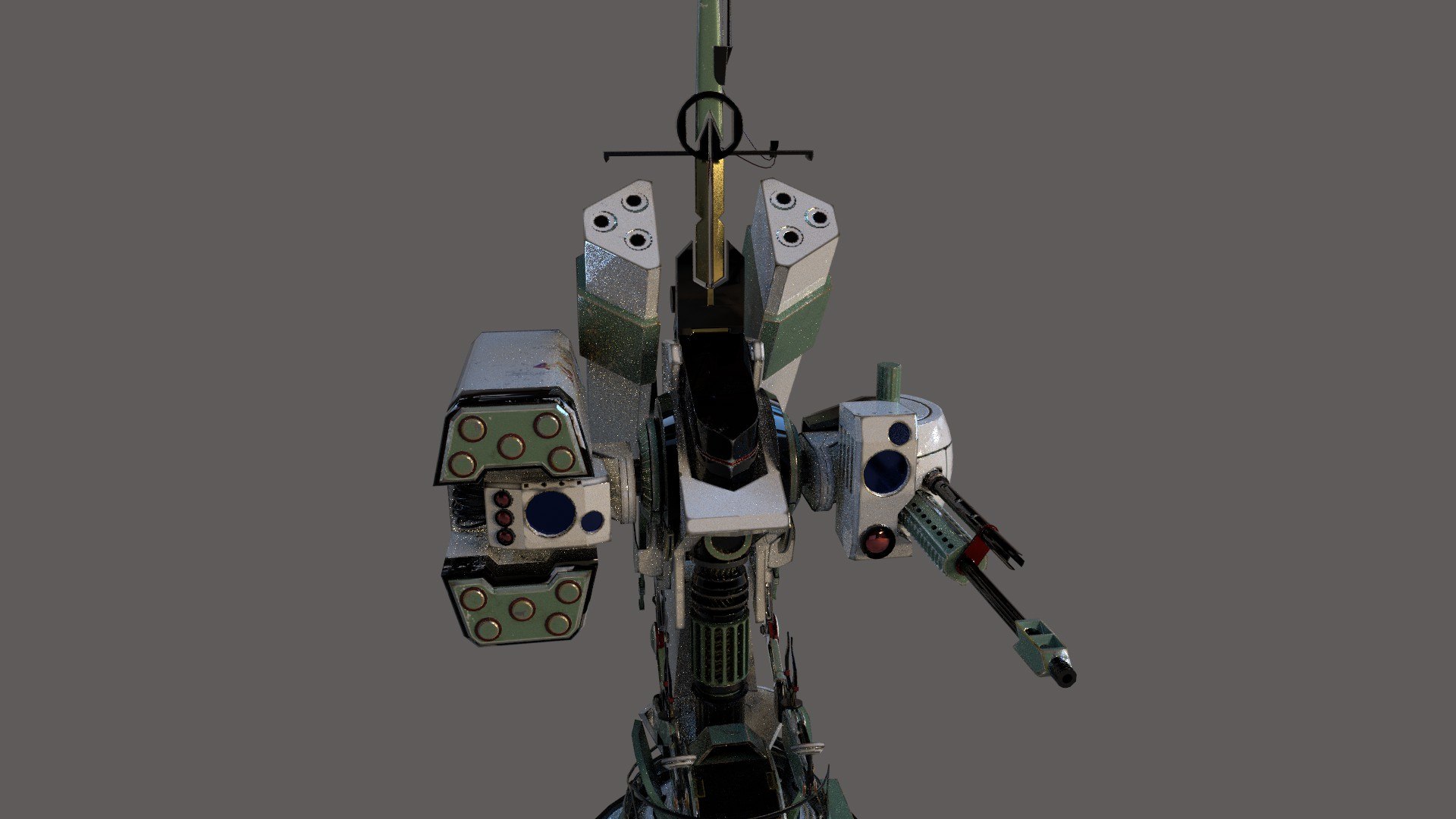 Defender Turret model - TurboSquid 2020815