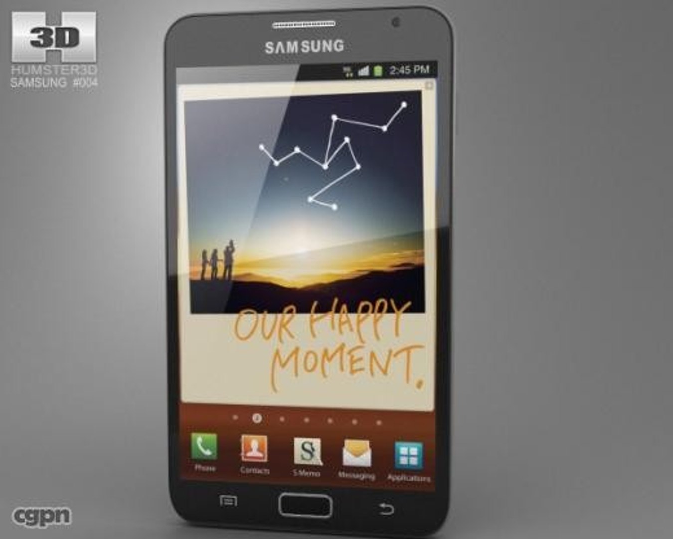 3d samsung galaxy note model