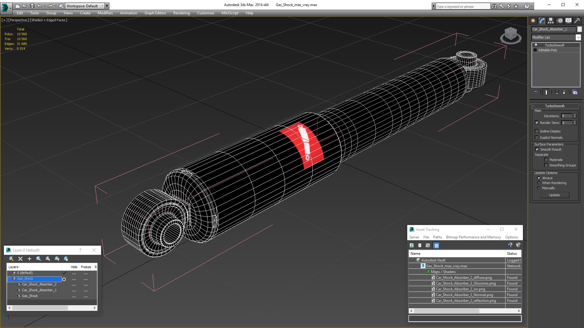 3D Gas Shock - TurboSquid 1752834