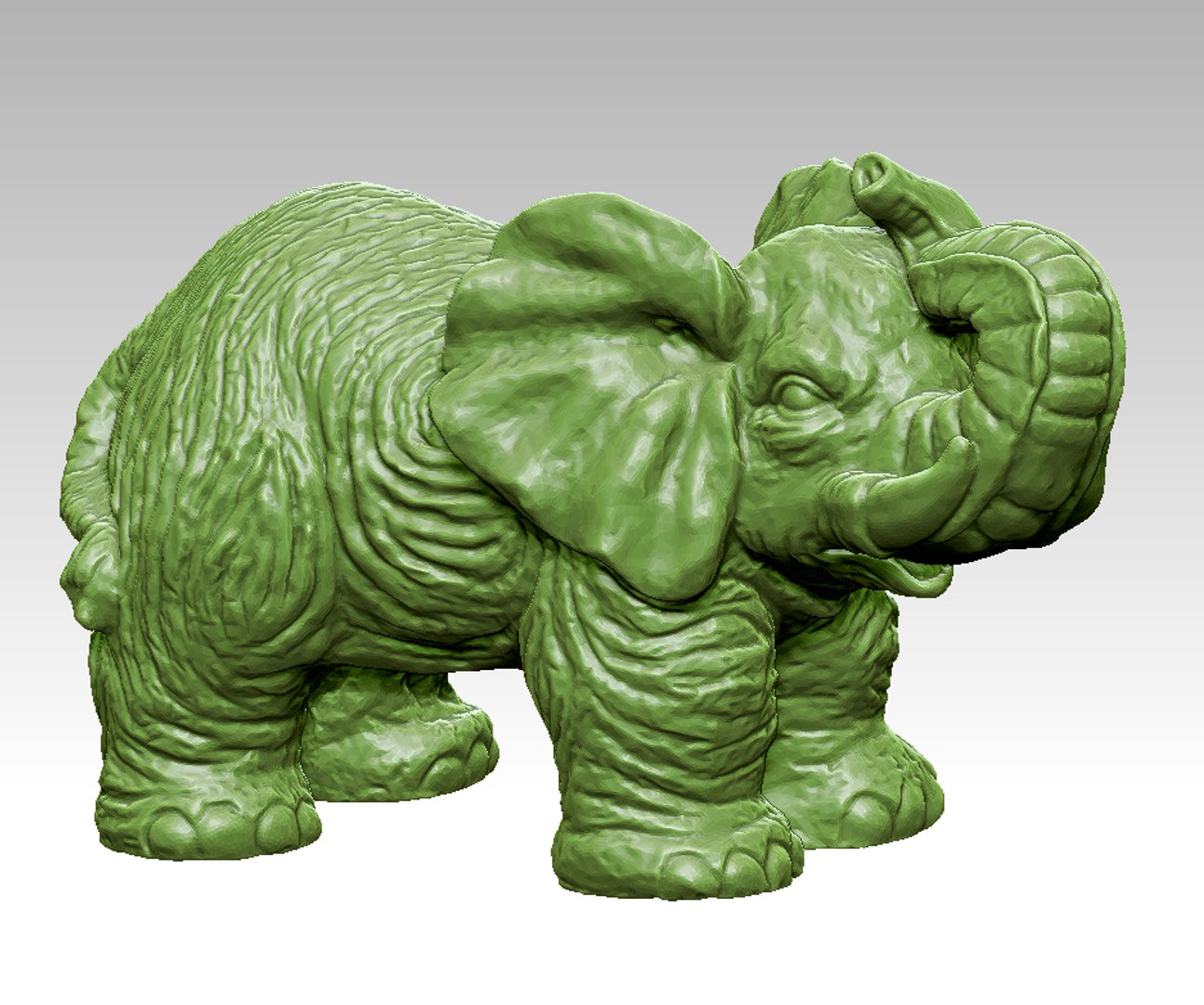 Elephant Animal Statue 3D - TurboSquid 1610447