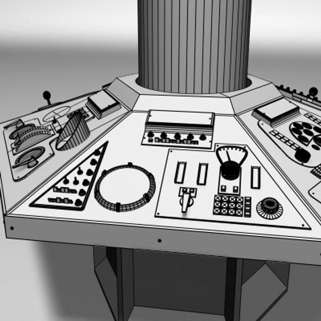 Tardis Console Doctor 1982 3d Model