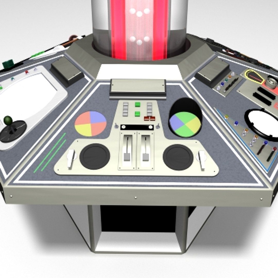 Tardis Console Doctor 1982 3d Model