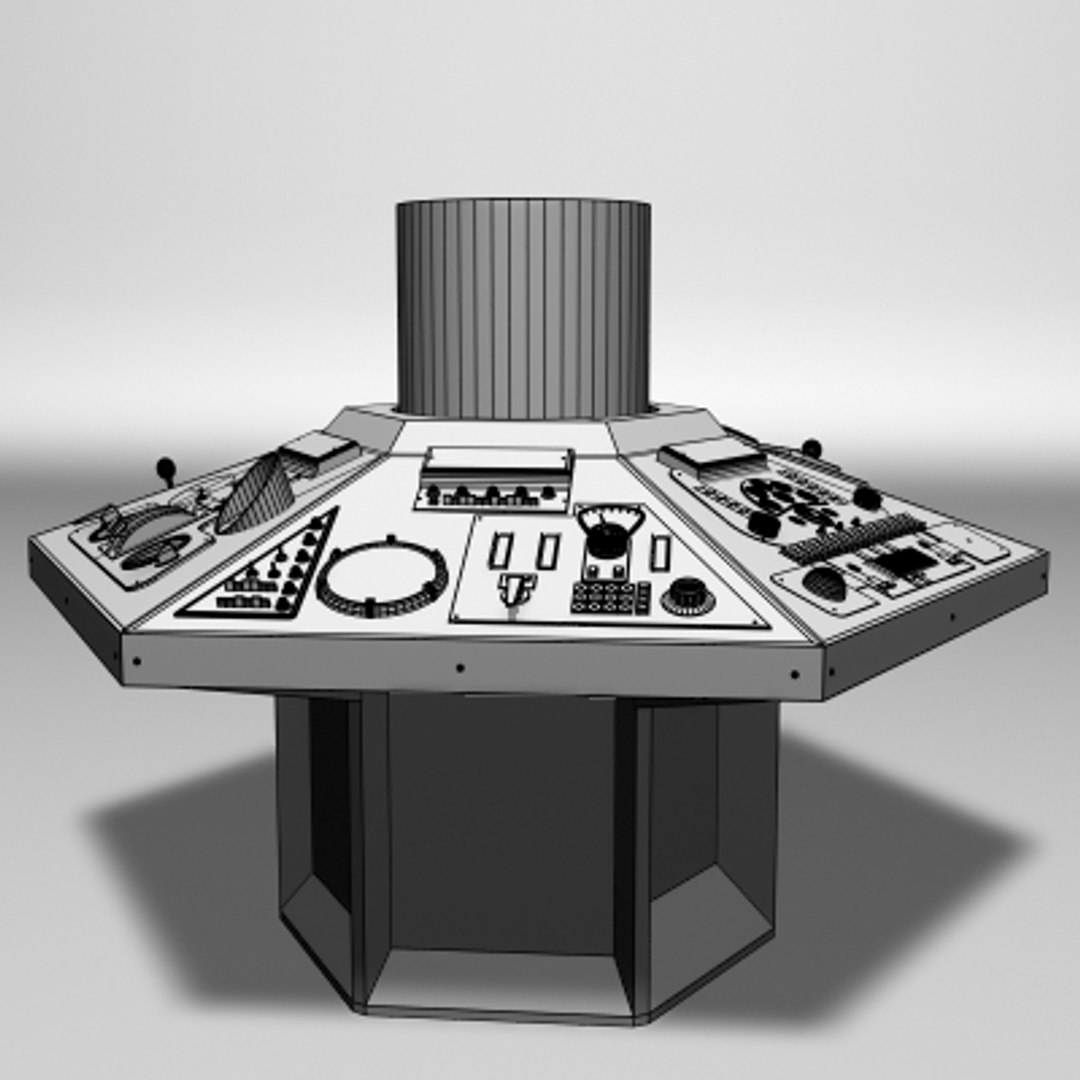 Tardis Console Doctor 1982 3d Model