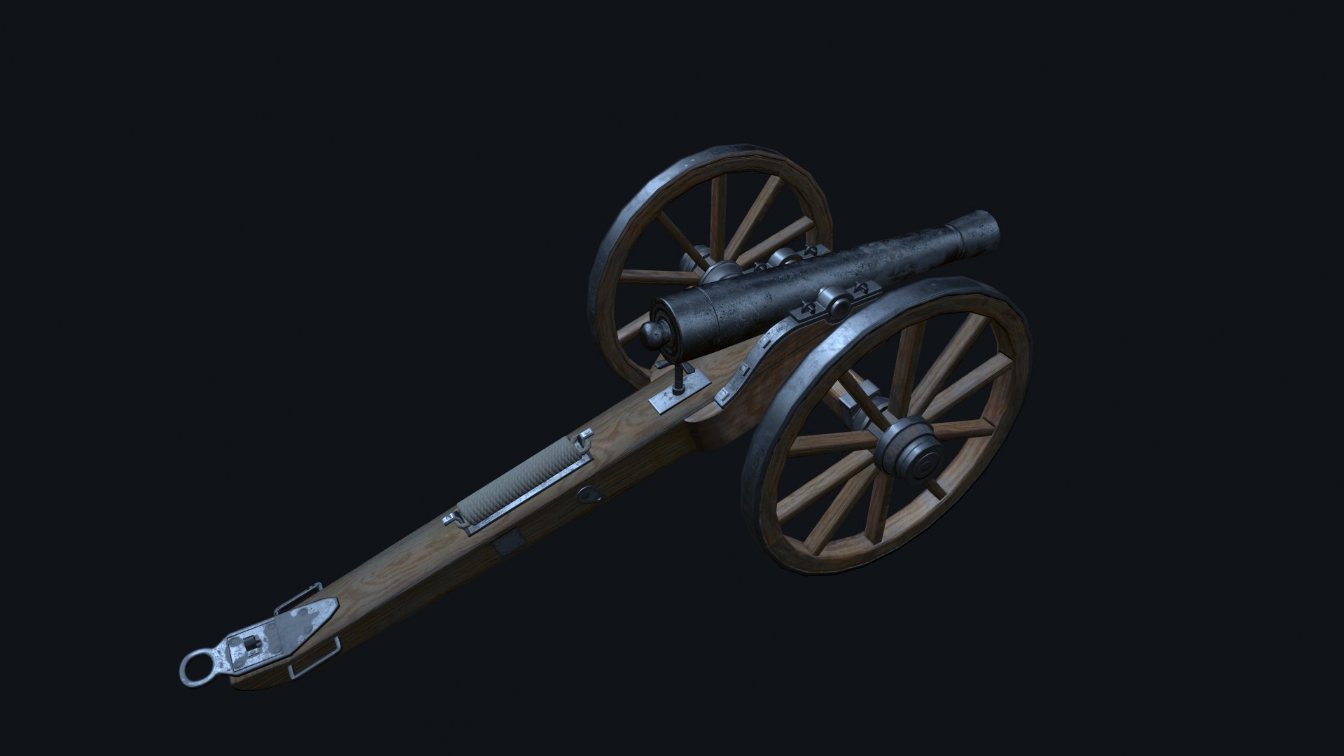 3D Cannon Model - TurboSquid 1366865